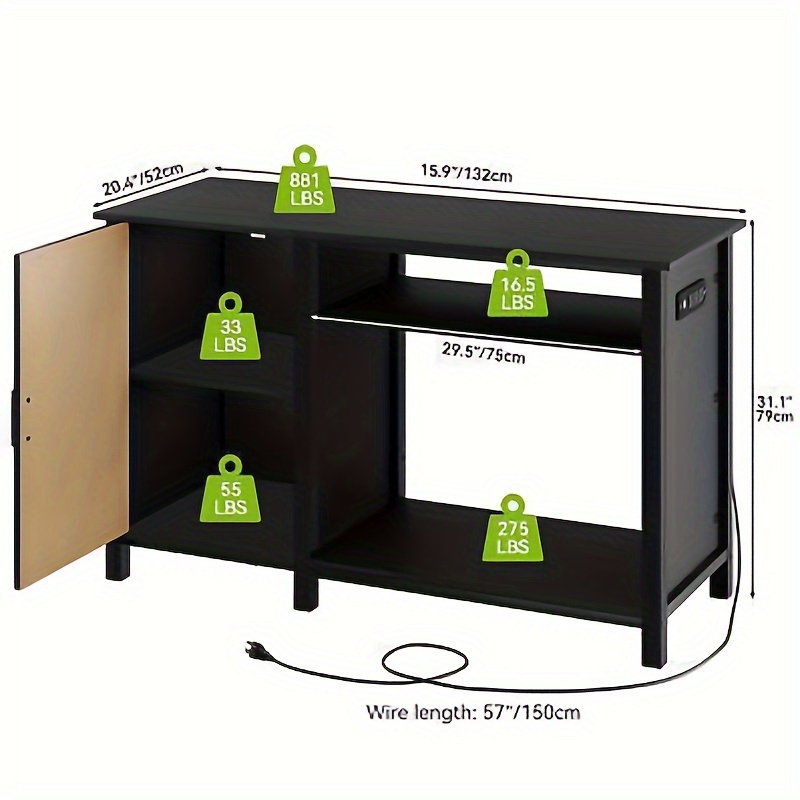 Outdoorvibe Heavy Duty Aquarium Stand For 55 75 Gallon Fish Tanks With ...