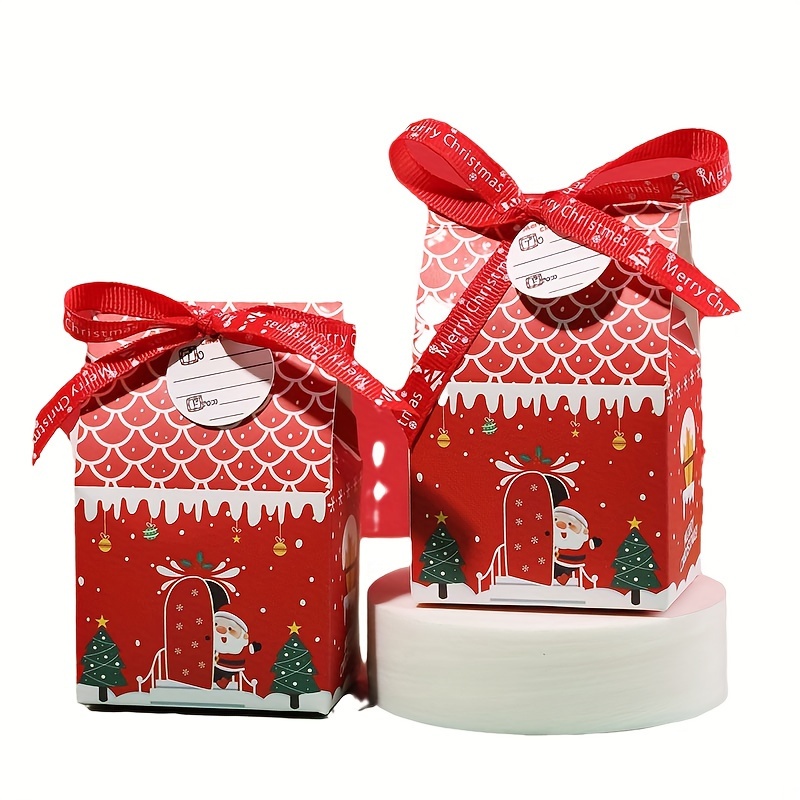 Christmas Paper Gift Boxes Bow Ties Cookie - Temu