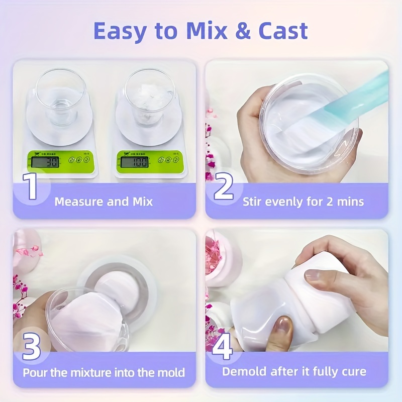 Diy Resin Casting Plaster Powders Starter Kit, 1.1lb Fast Cured ...