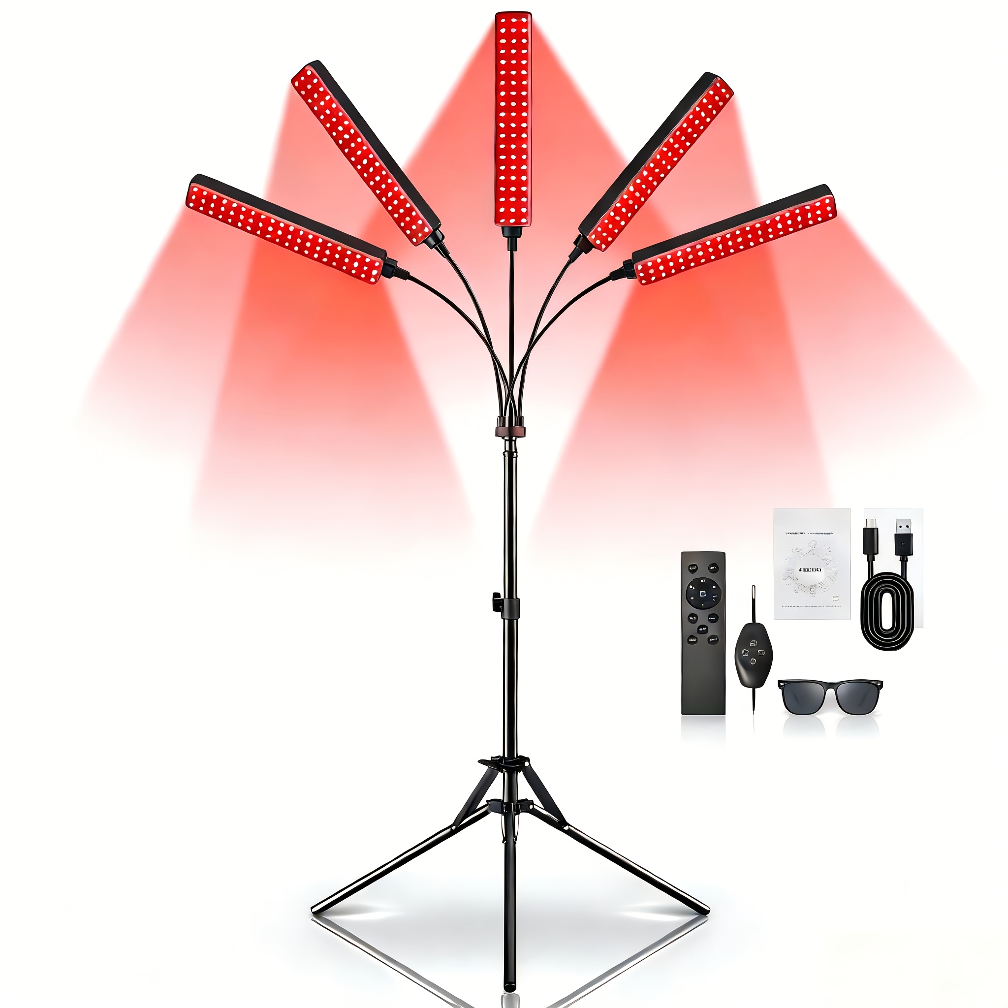red infrared light sold on Temu United States