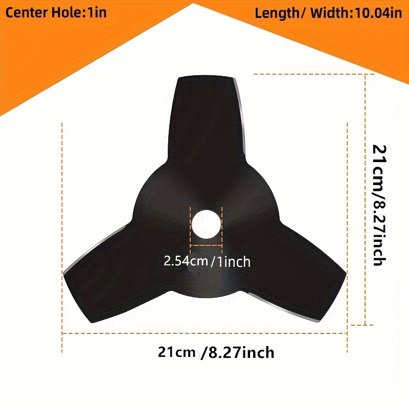 Three Tooth Manganese Steel Blade Universal Lawn Mower Blade - Temu ...