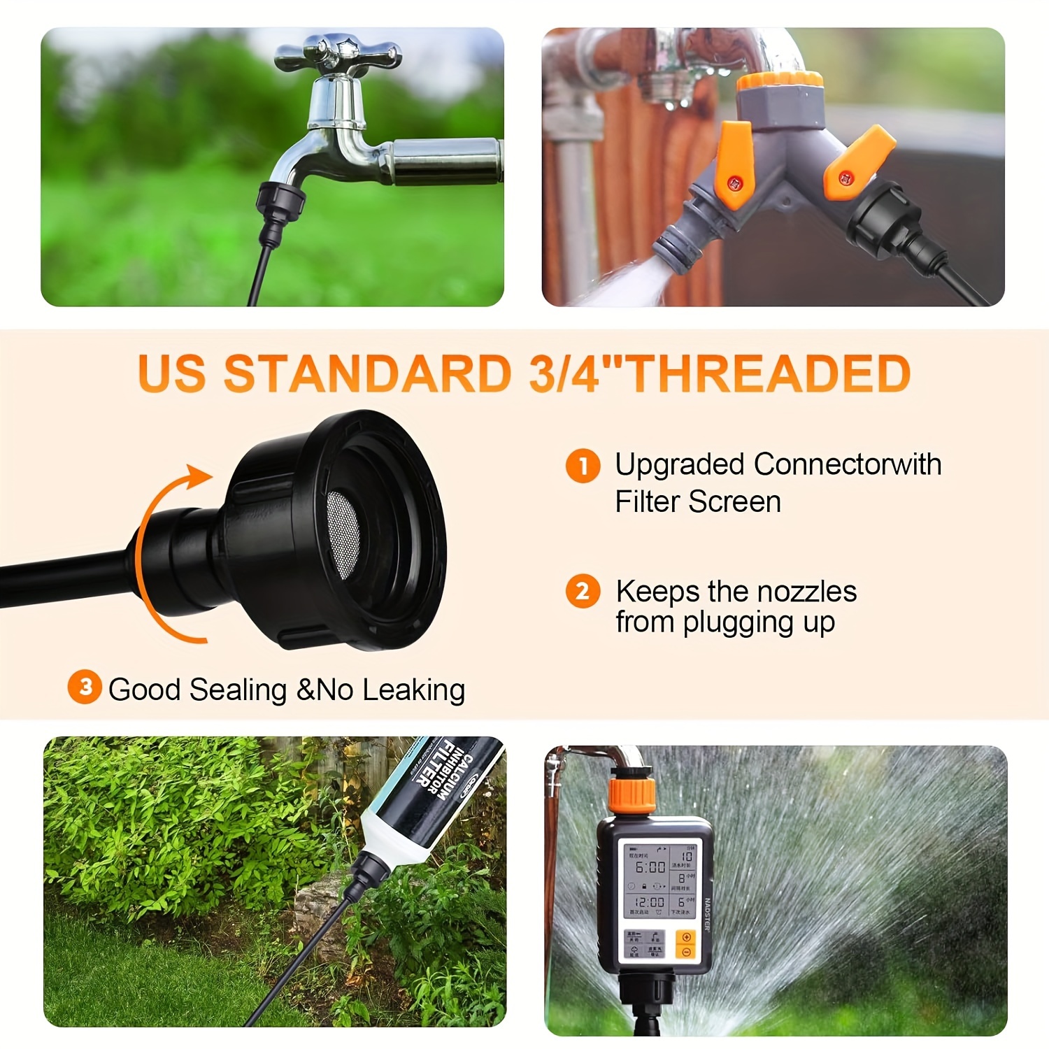 Complete Outdoor Misting System Kit Cooling Spray Patio - Temu