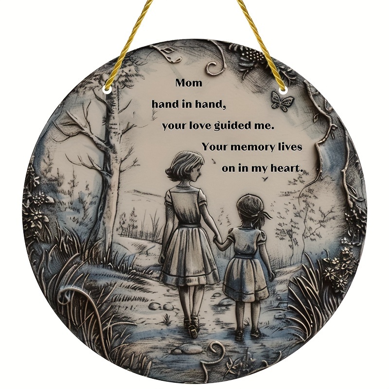 Plaque Commémorative En Résine Contemporaine Maman Panneau - Temu France