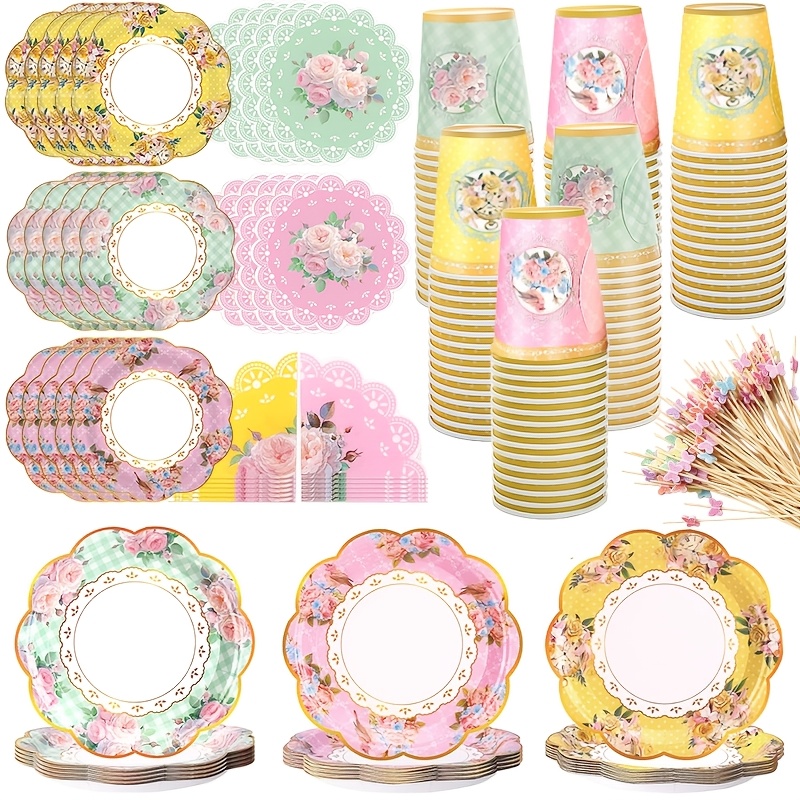 tea party supplies sold on Temu United States