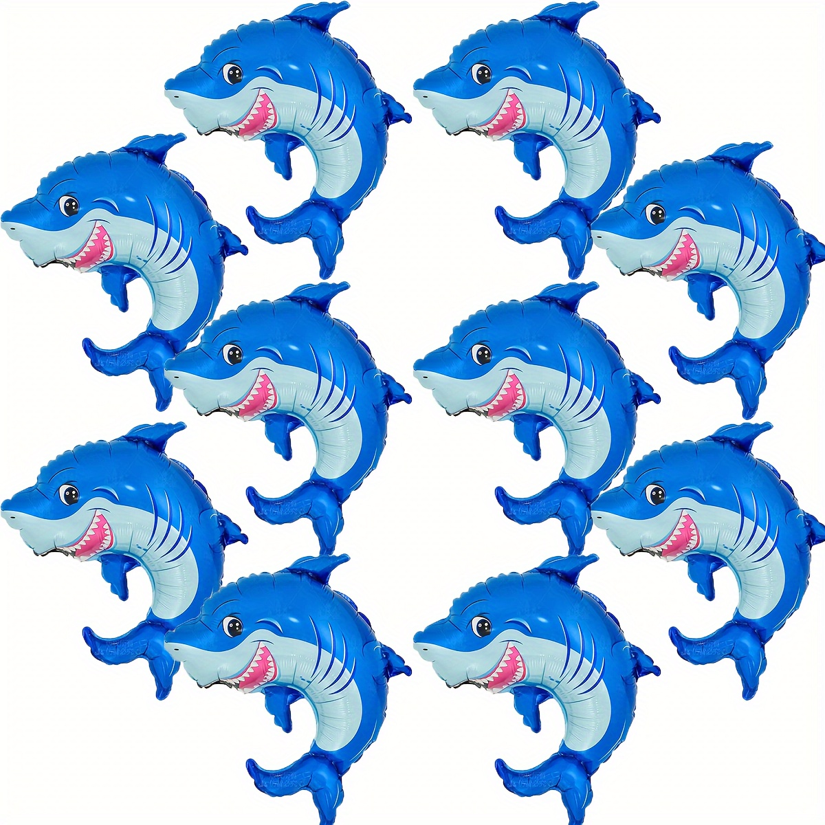 Shark Balloons Set Animal Themed Birthday - Temu