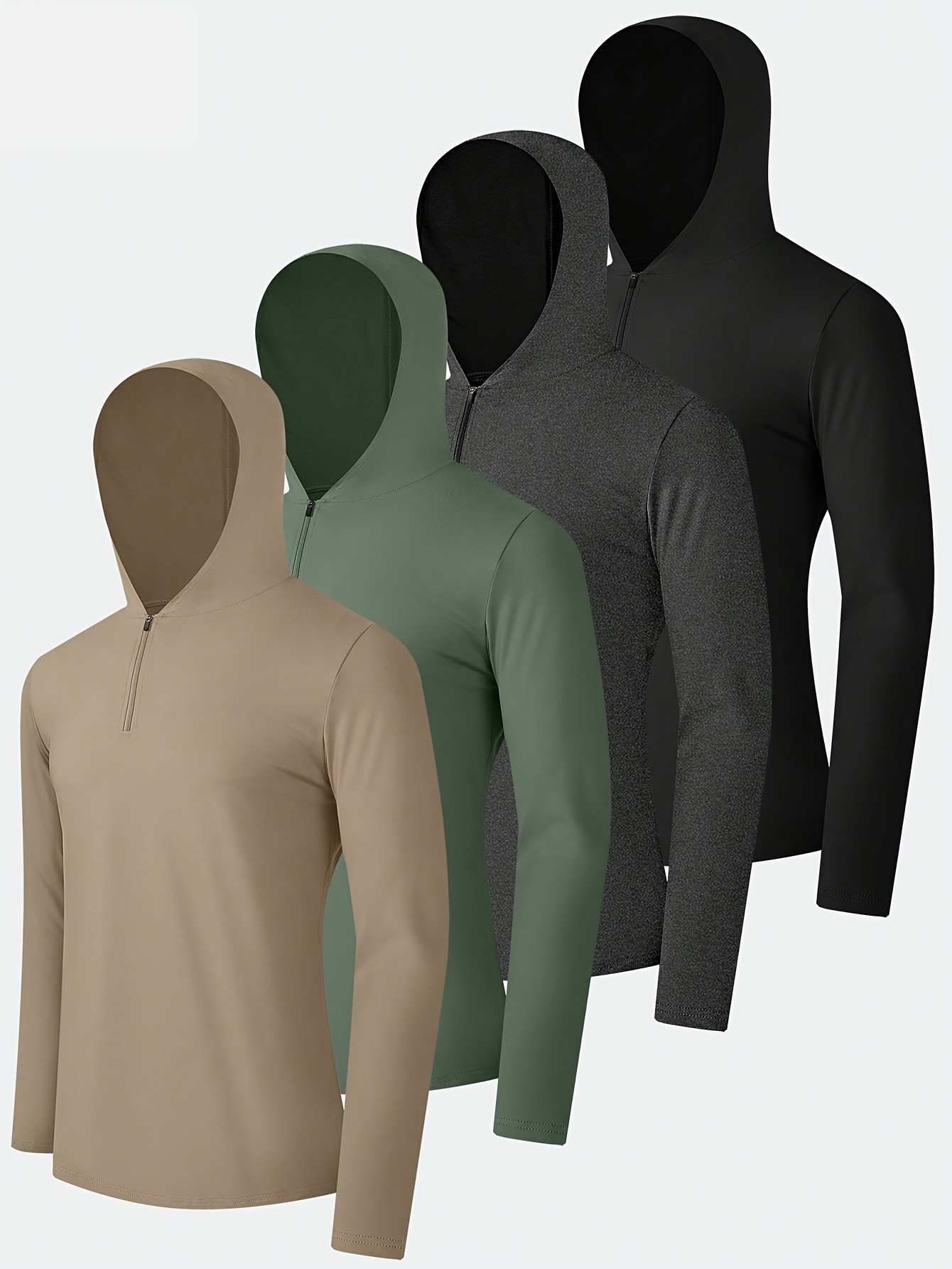 men zip up hoodies sold on Temu United States