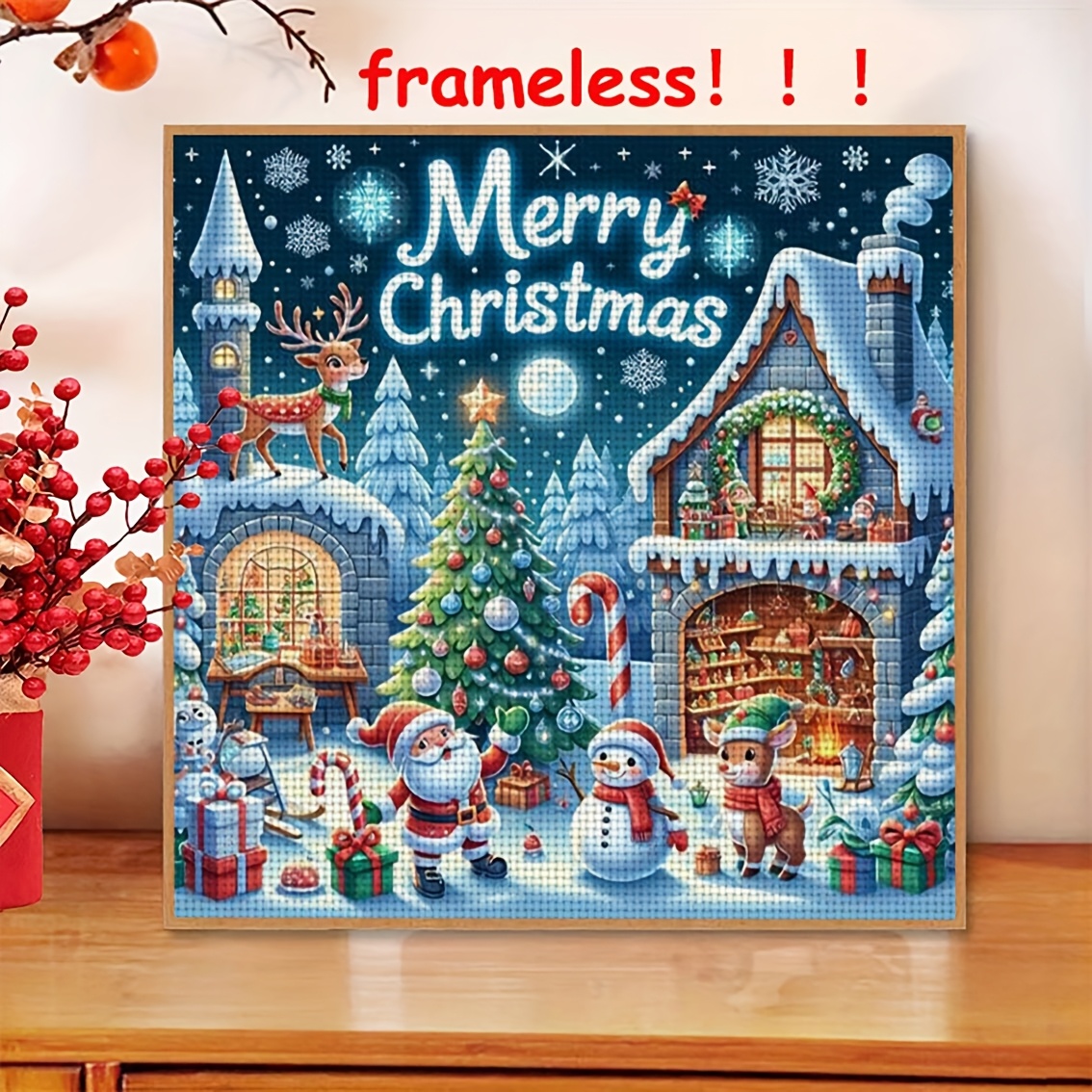 christmas cross stitch kits sold on Temu Canada