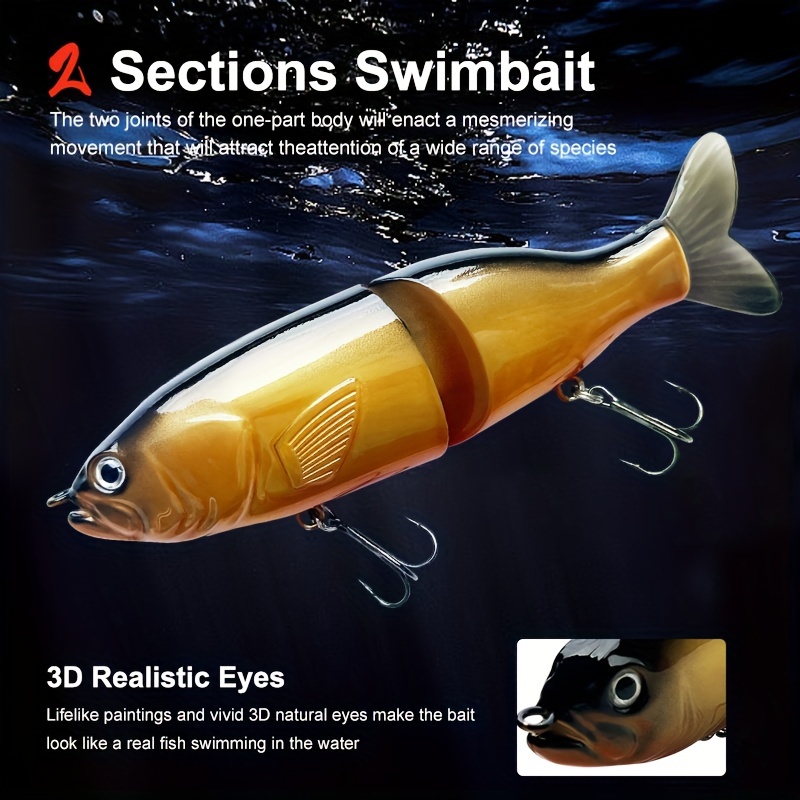 Multi jointed Floating Fishing Lure Ideal Bass Pike - Temu