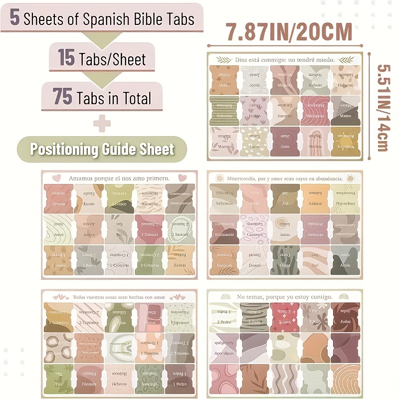 Spanish Tabs Old New Testament Book Cards In Spanish - Temu Mexico