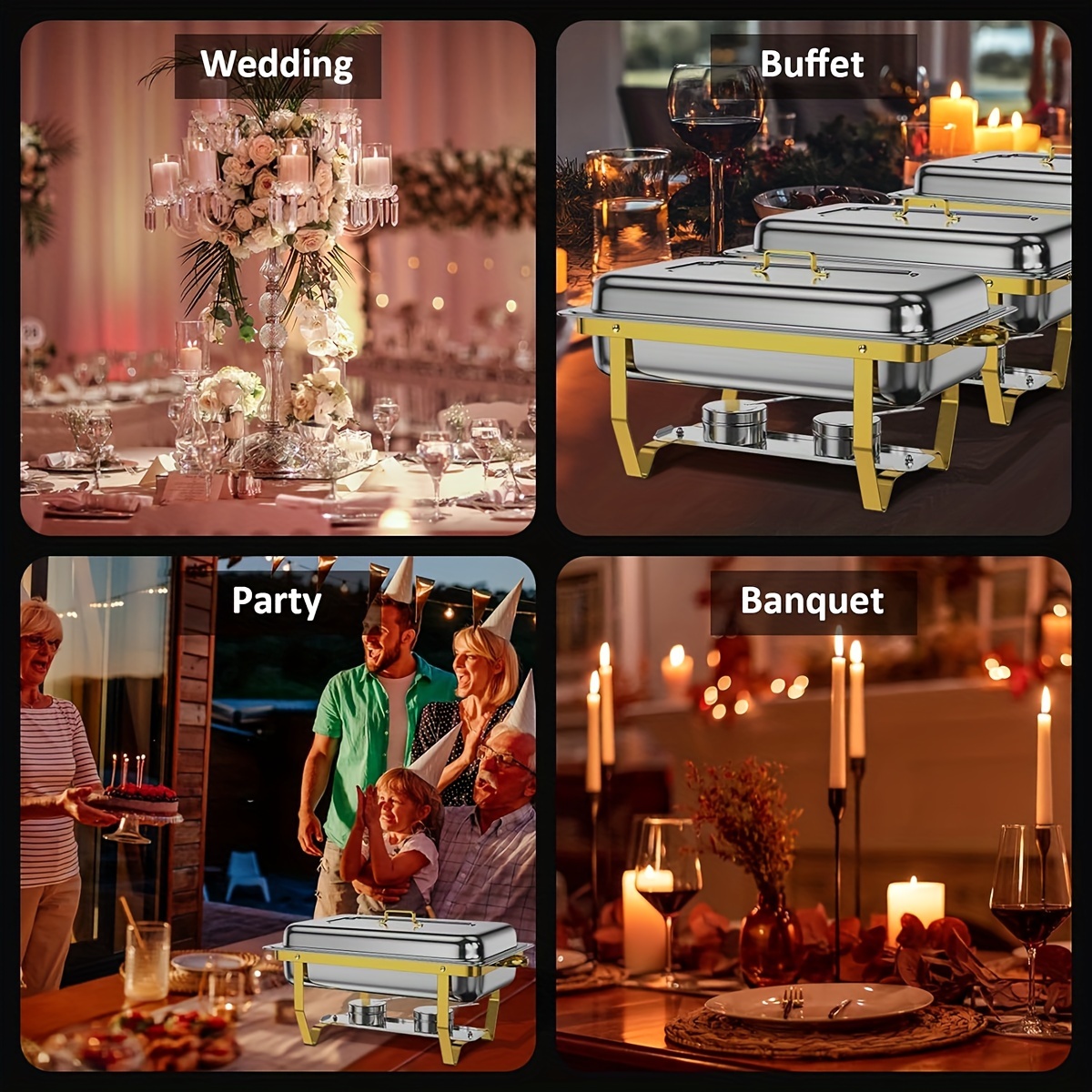 Hot Pot Buffet Set 8qt Premium Hot Pot Buffet Hot Pot Buffet - Temu