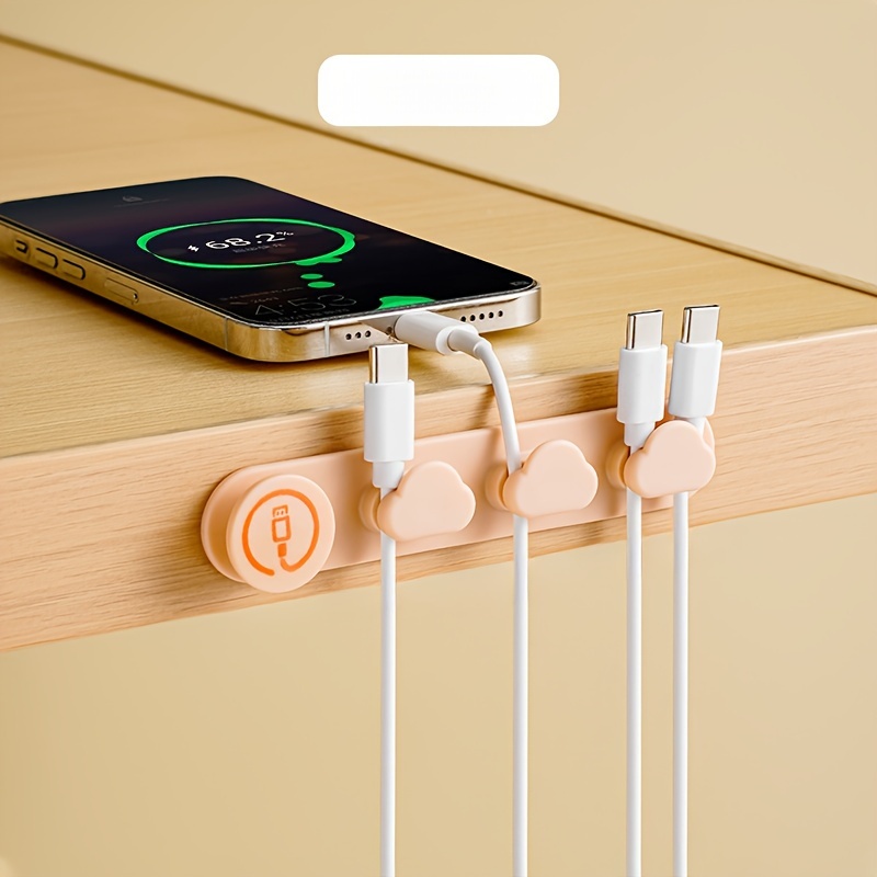 Cloud Shaped Desk Side Data Cable Holders Easy Install Table - Temu ...