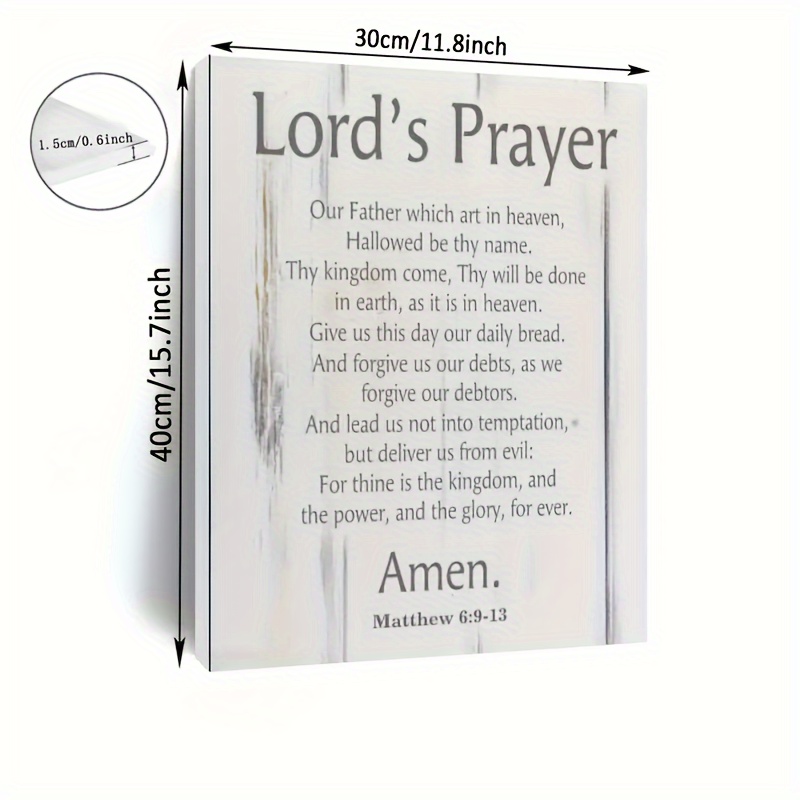 Christian Wall Art Scripture Canvas Wooden - Temu
