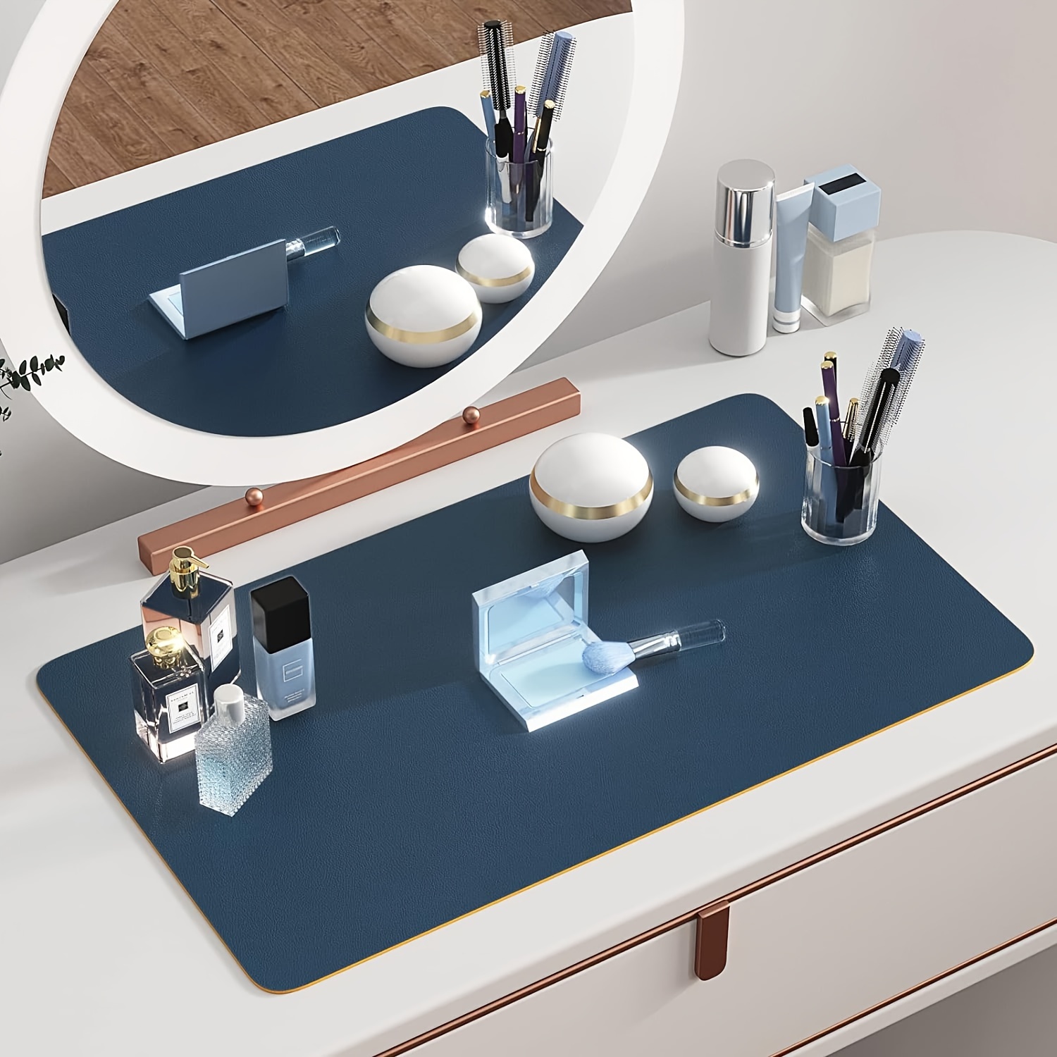 Dual Side Desk Mat Pu Leather Desk Protector Waterproof - Temu New Zealand