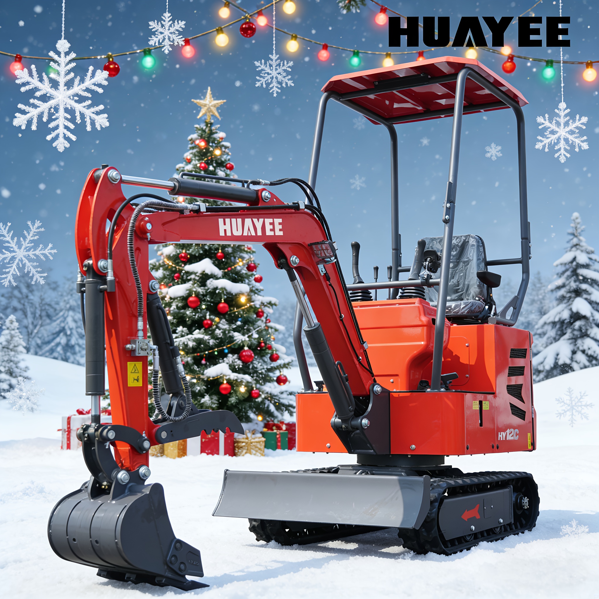 mini excavator sold on Temu United States