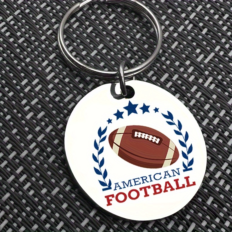 1pc american football metal keychain gift for friends colleagues ...