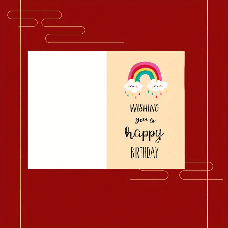 Birthday Greeting Cards Envelopes Happy - Temu Canada