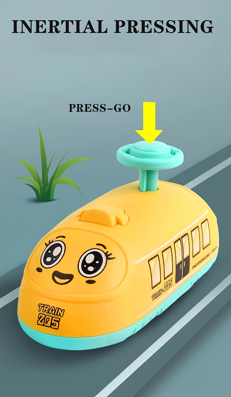 Friction Powered Press Go Cartoon Train Buses Toy Set Kids - Temu South ...