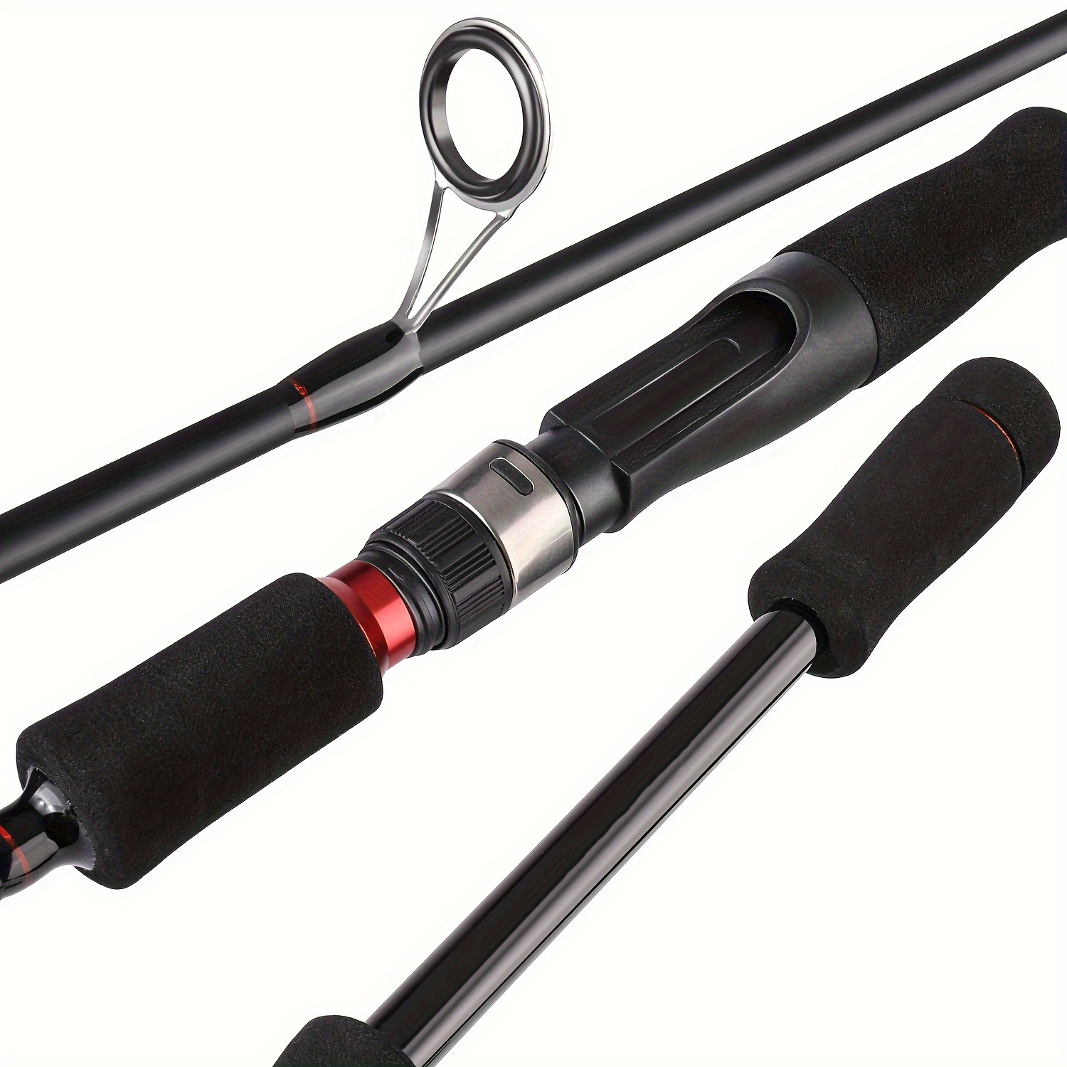 Two section Fishing Rod Carbon Fiber Spinning Rod Bait - Temu