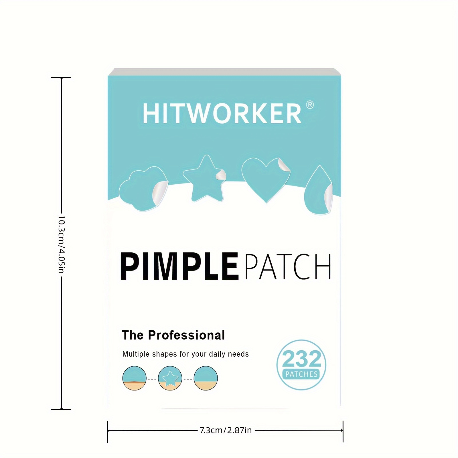 232 Stickers Acne Pimple Patch 4 Size Hydrocolloid Acne - Temu