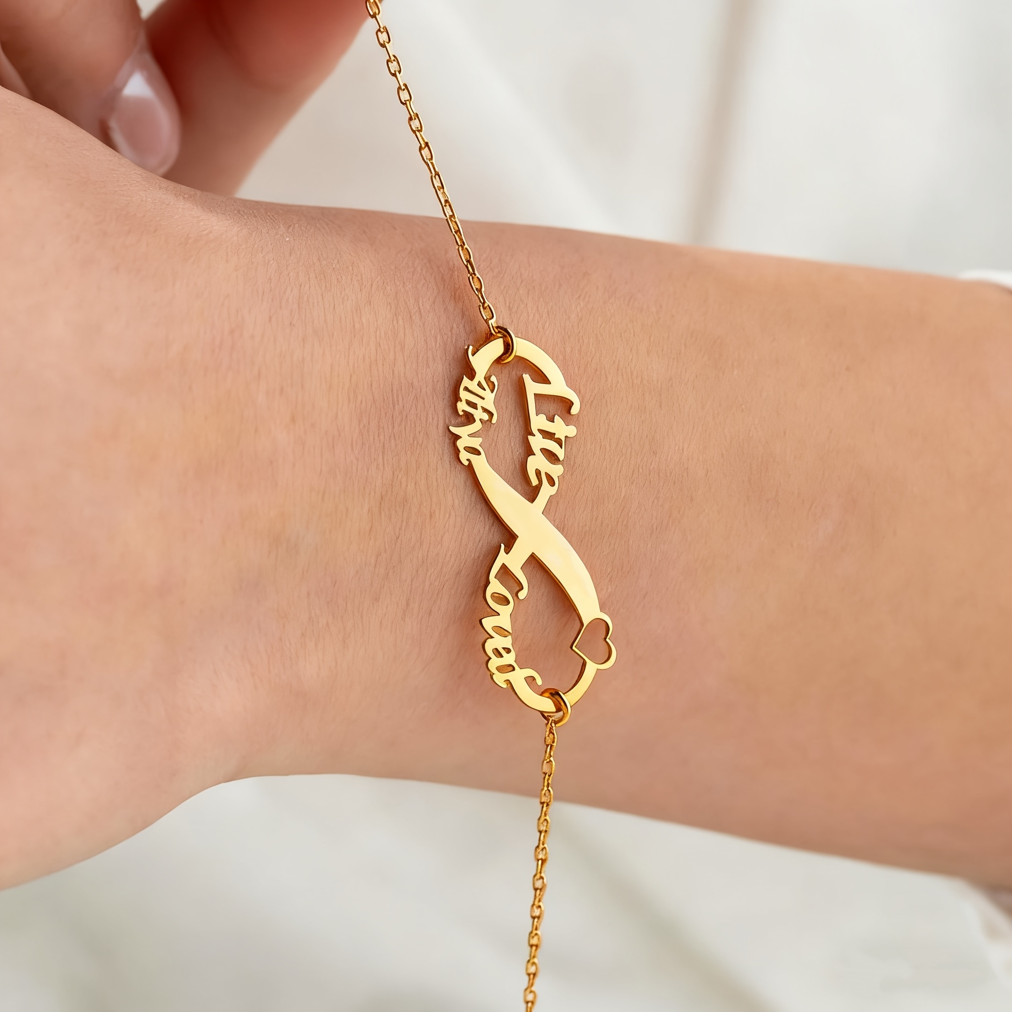bracelets infinity sold on Temu Australia