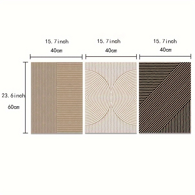 Unframed Canvas Poster Modern Art Neutral Abstract Lines - Temu Canada