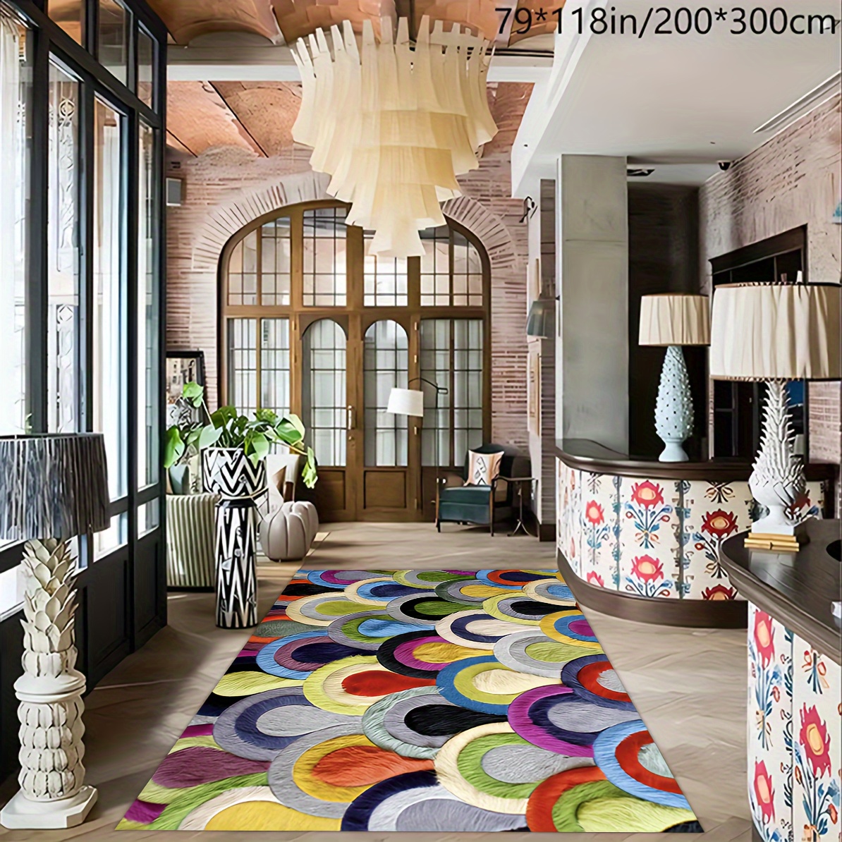 Creative Pattern Carpet Area Rug Hotel Living Room Bedroom - Temu New ...