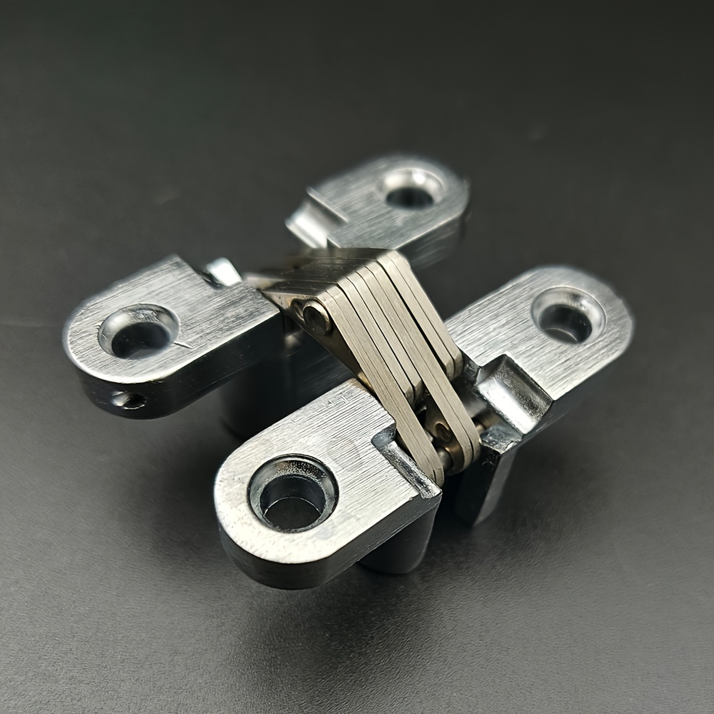 Cross Hidden Hinge Polished Classic Door Mount Hinge Chrome - Temu Canada