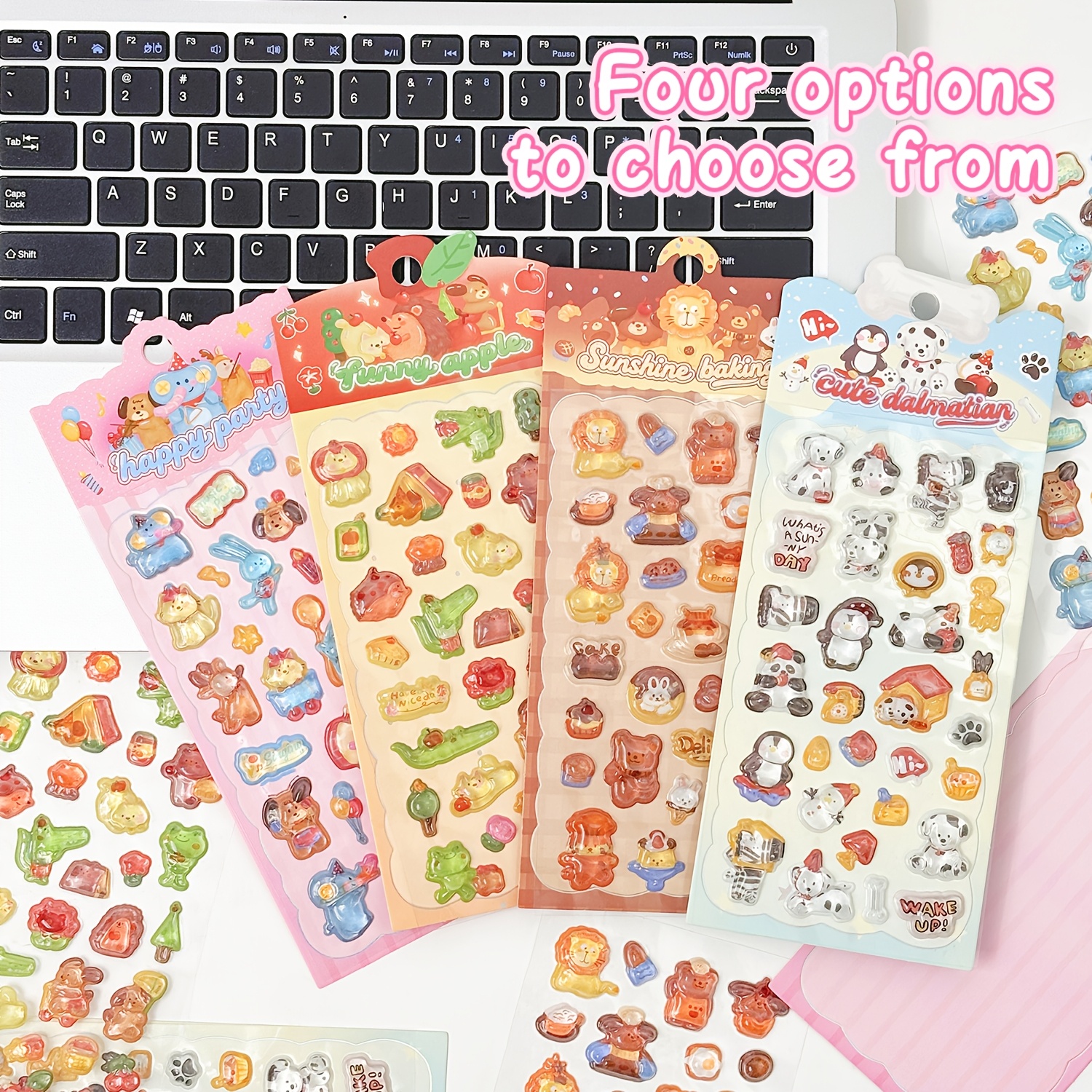 puffy stickers sold on Temu United States
