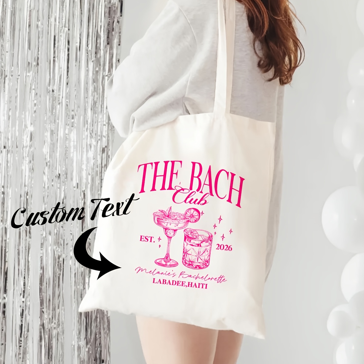 personalized tote bags sold on Temu Australia