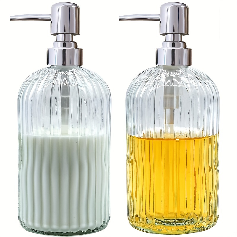 bathroom soap dispenser glass sold on Temu United States