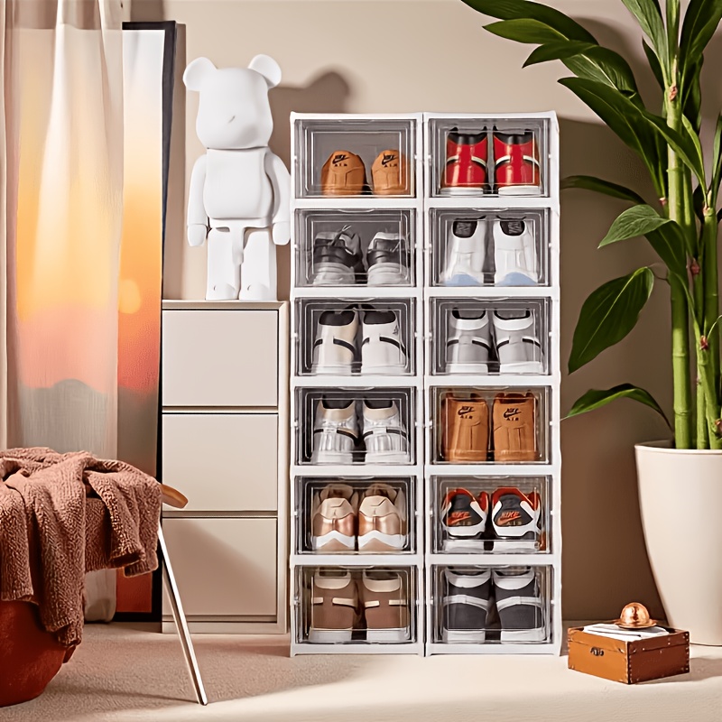 transparent shoe boxes sold on Temu United States