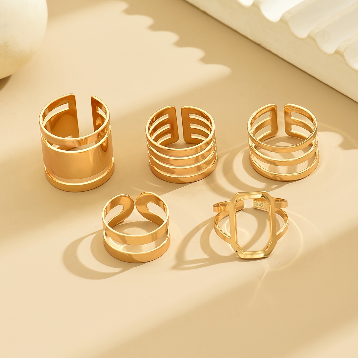 5 teiliges set einfacher mehrschichtiger unregelmäßiger - Temu Austria