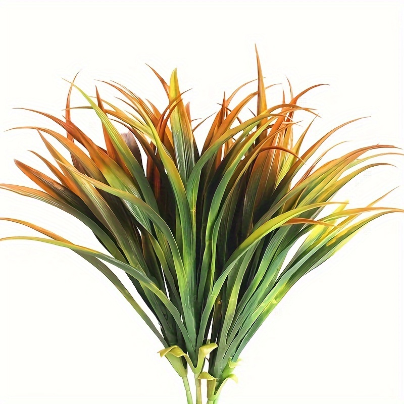 2 Pack Artificial Hanging Plants, Plastic Sword Grass Greenery, Fall ...