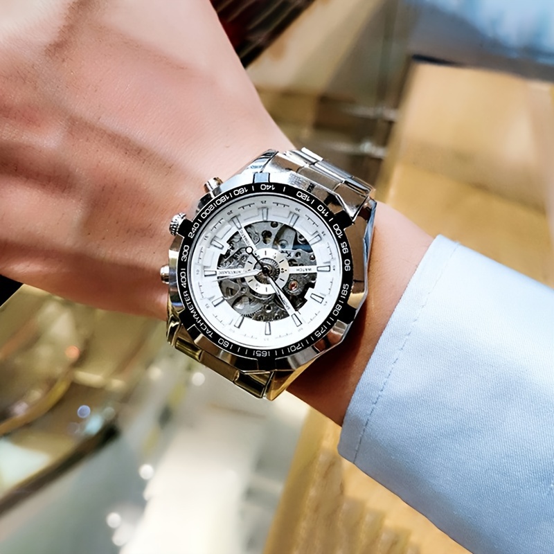 Reloj Mecánico Automático Para Hombre, Resistente Al Agua, Con Esfera ...