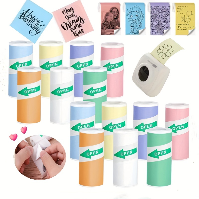 mini self paper rolls instant camera labeling note - Temu Canada