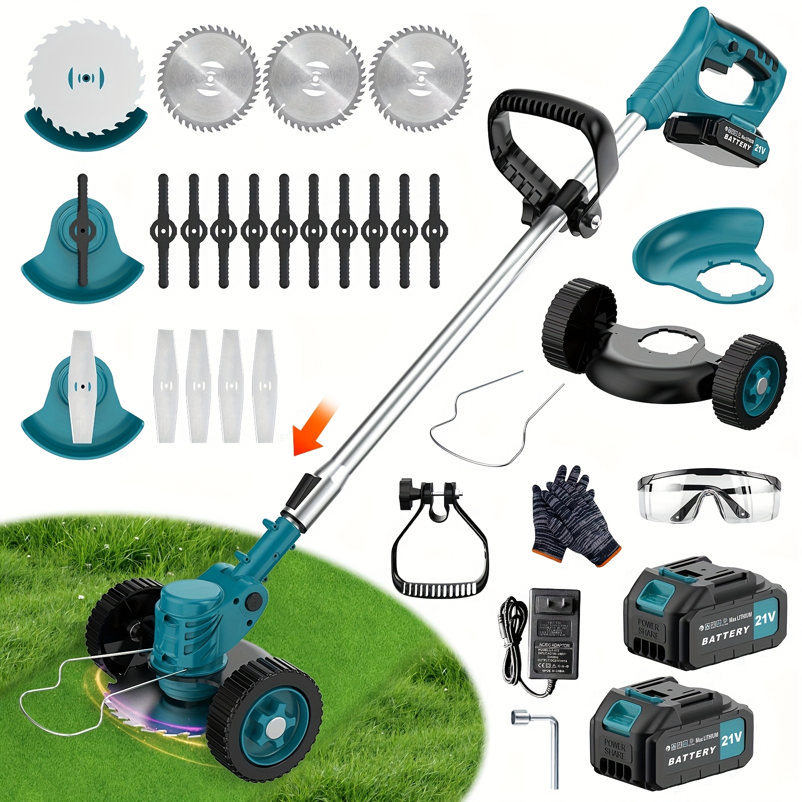 electric grass trimmer sold on Temu United States