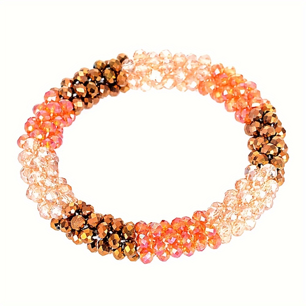 Tiny Colorful Beads Design Bracelet Rhinestones Ball Design - Temu ...