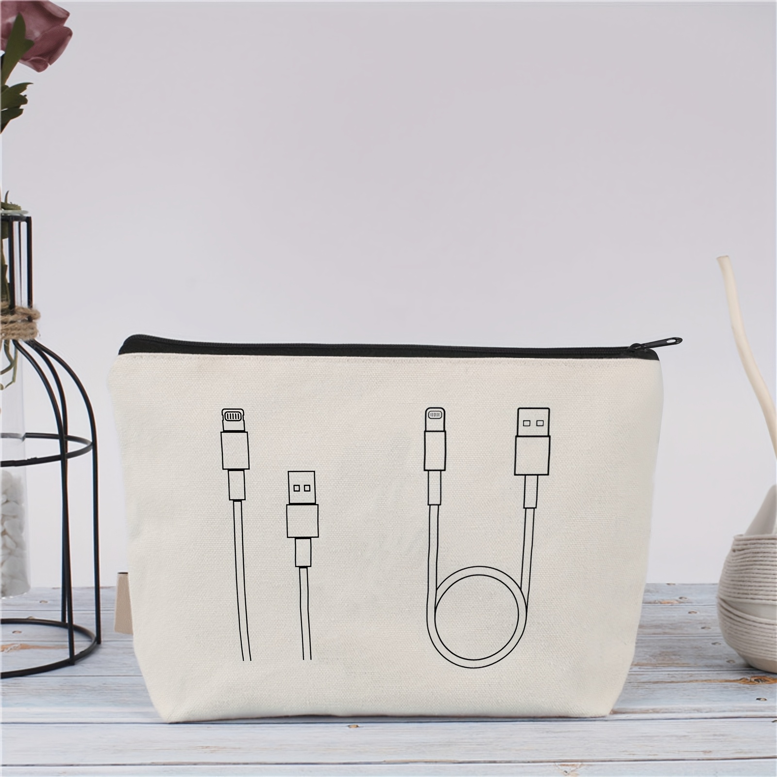 travel electronic cable organizer sold on Temu United States