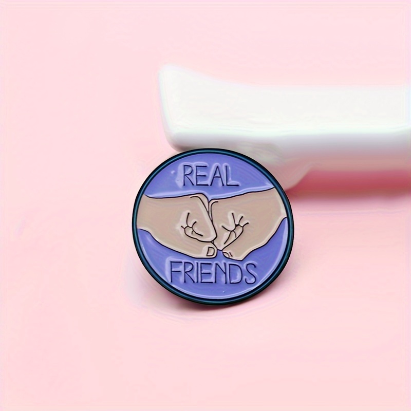 Creative Round Brooch Cartoon Enamel Pin Paint Badge - Temu Canada