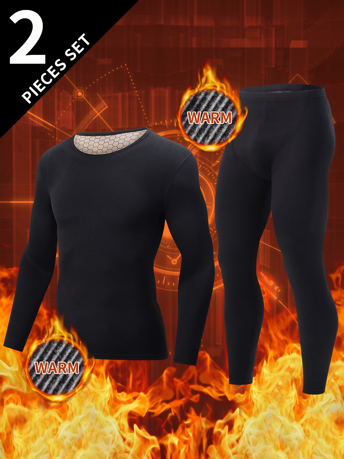 thermal clothing men sold on Temu United States