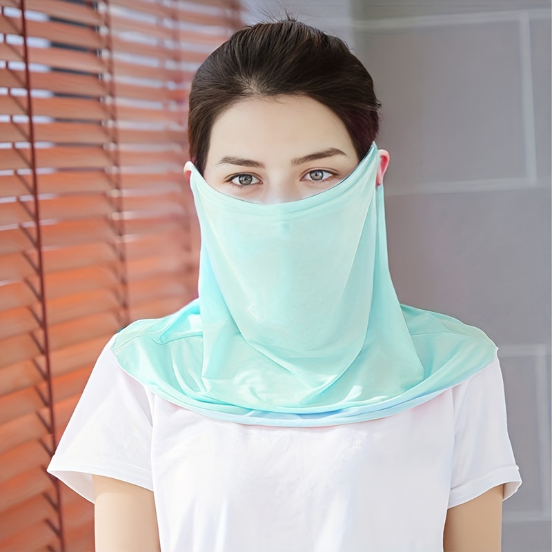 Summer Outdoor Protection: Ice Soft Face Mask Women Anti uv - Temu ...