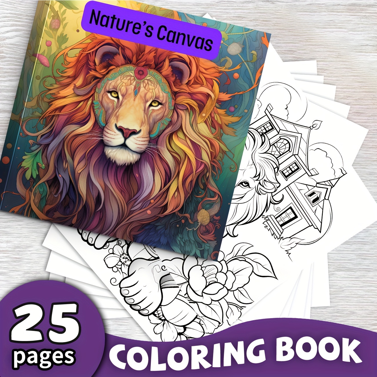 Adult Lion Coloring Pages