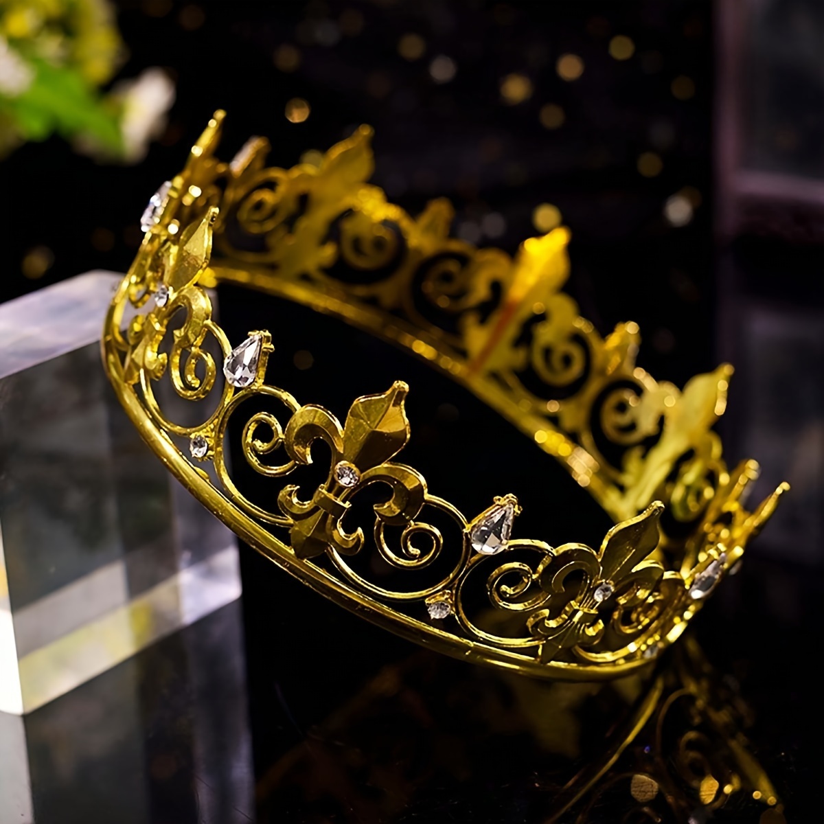 Luxury Crown Unisex Tiara – Vintage Style Costume Accessory - Temu