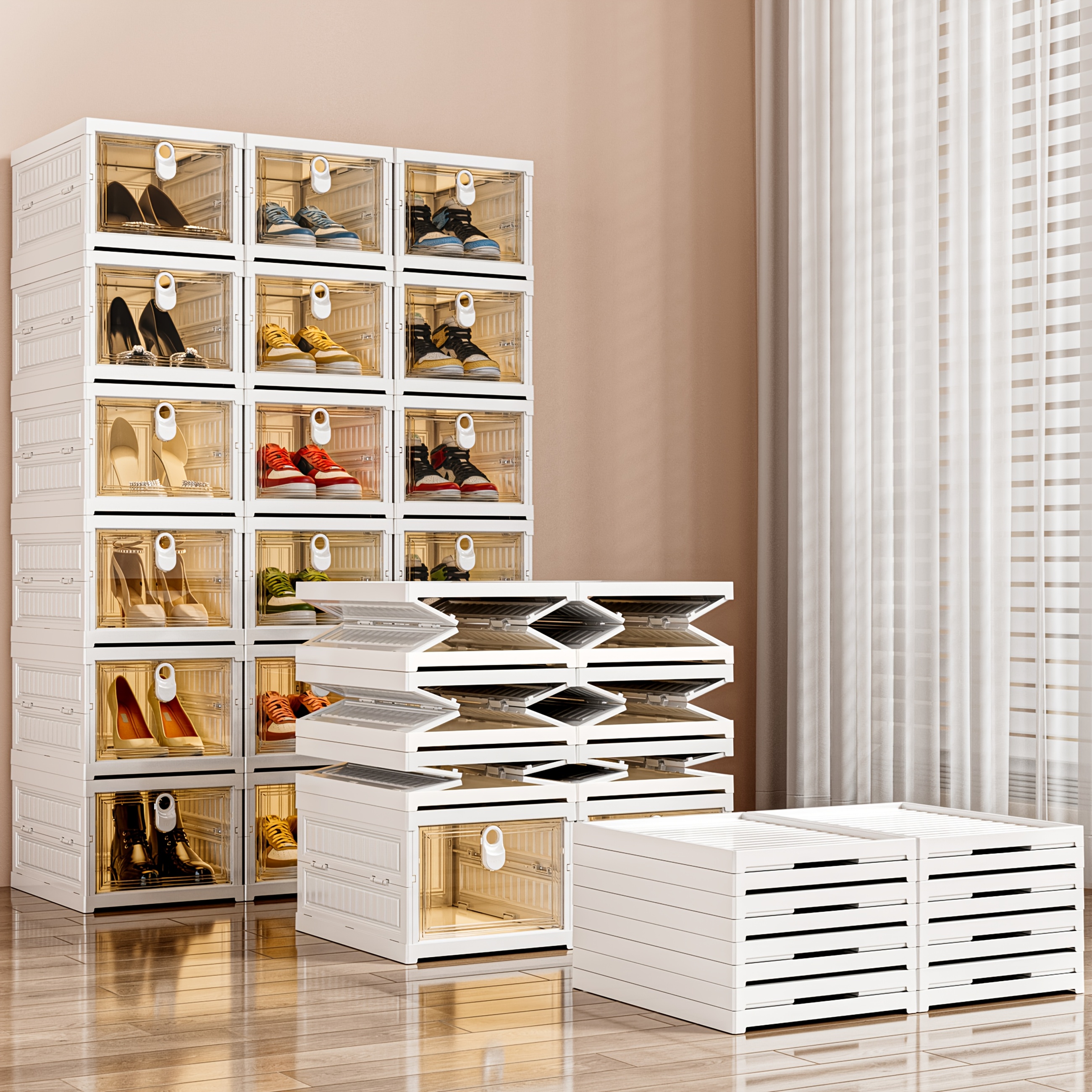 shoe storage cabinets sold on Temu United States