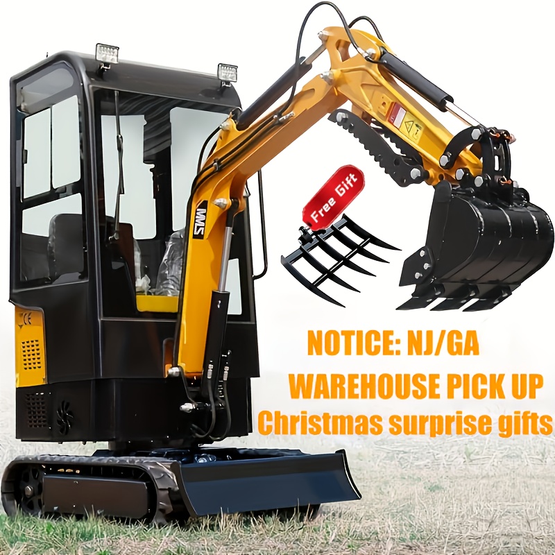 mini excavator sold on Temu United States