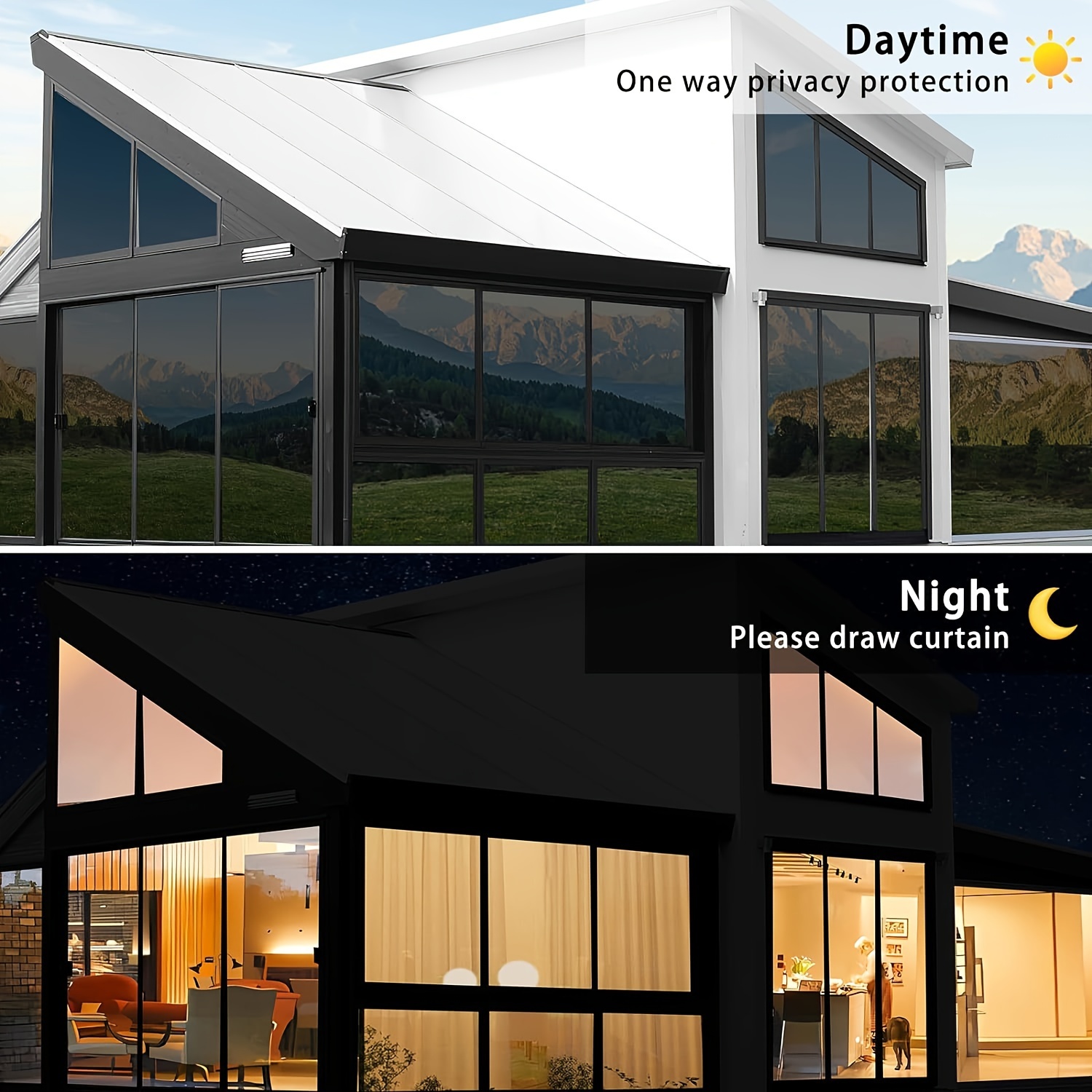 way Privacy Window Film Sun Blocking Uv Protection - Temu