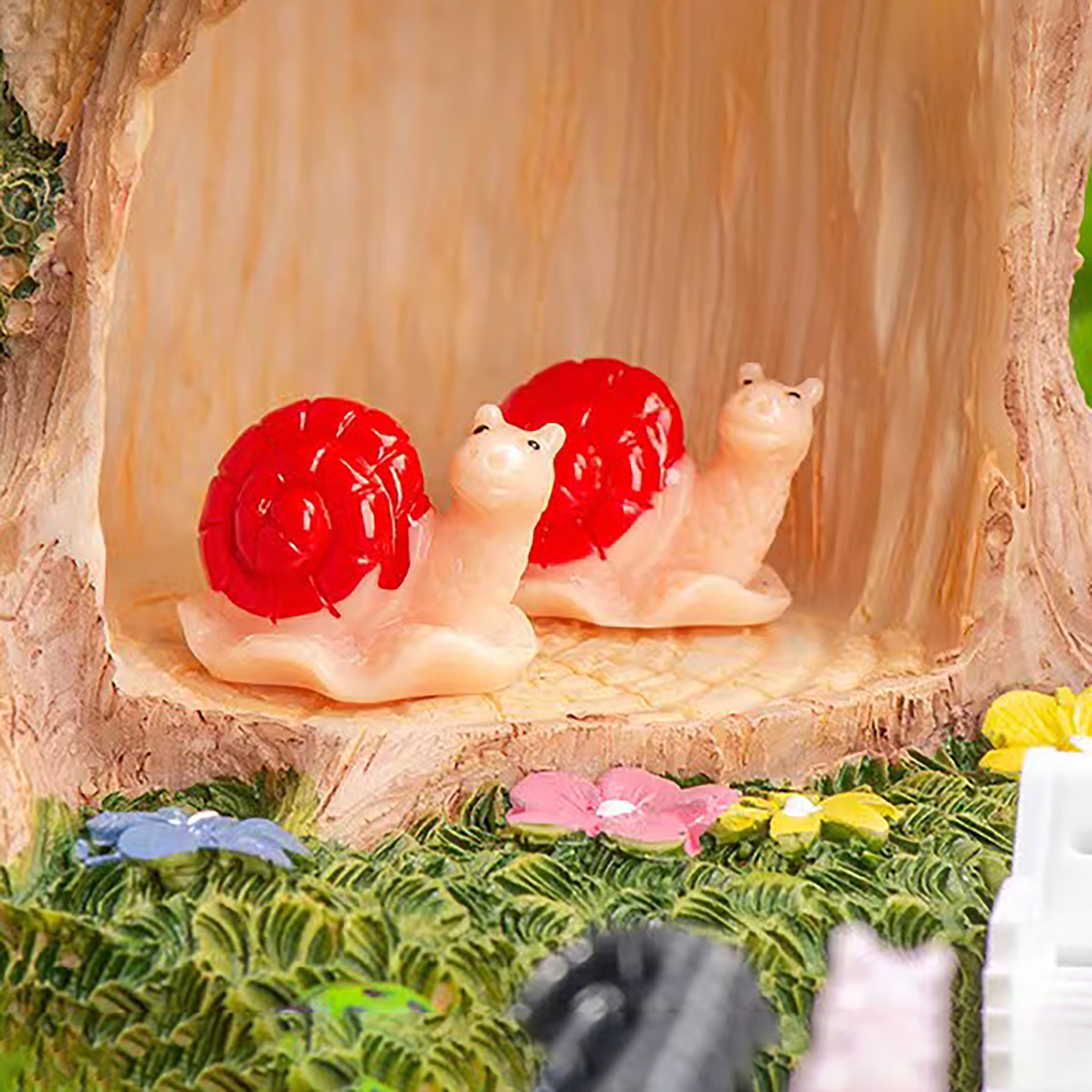 Resin Snail Figurines Miniature Collectible Garden Ornaments - Temu