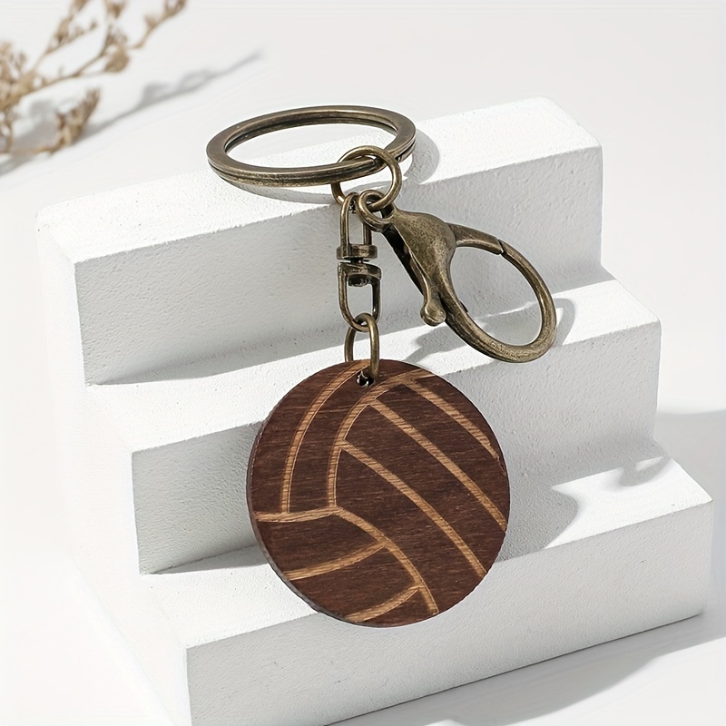 Sports Ball Tag Keychain Retro Chain Ring Bag - Temu Australia