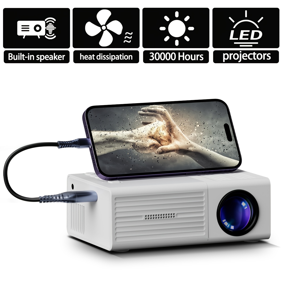 projector sold on Temu United States