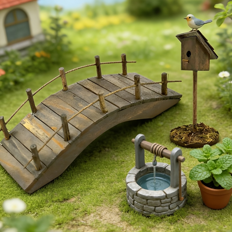 miniature garden accessories sold on Temu United States